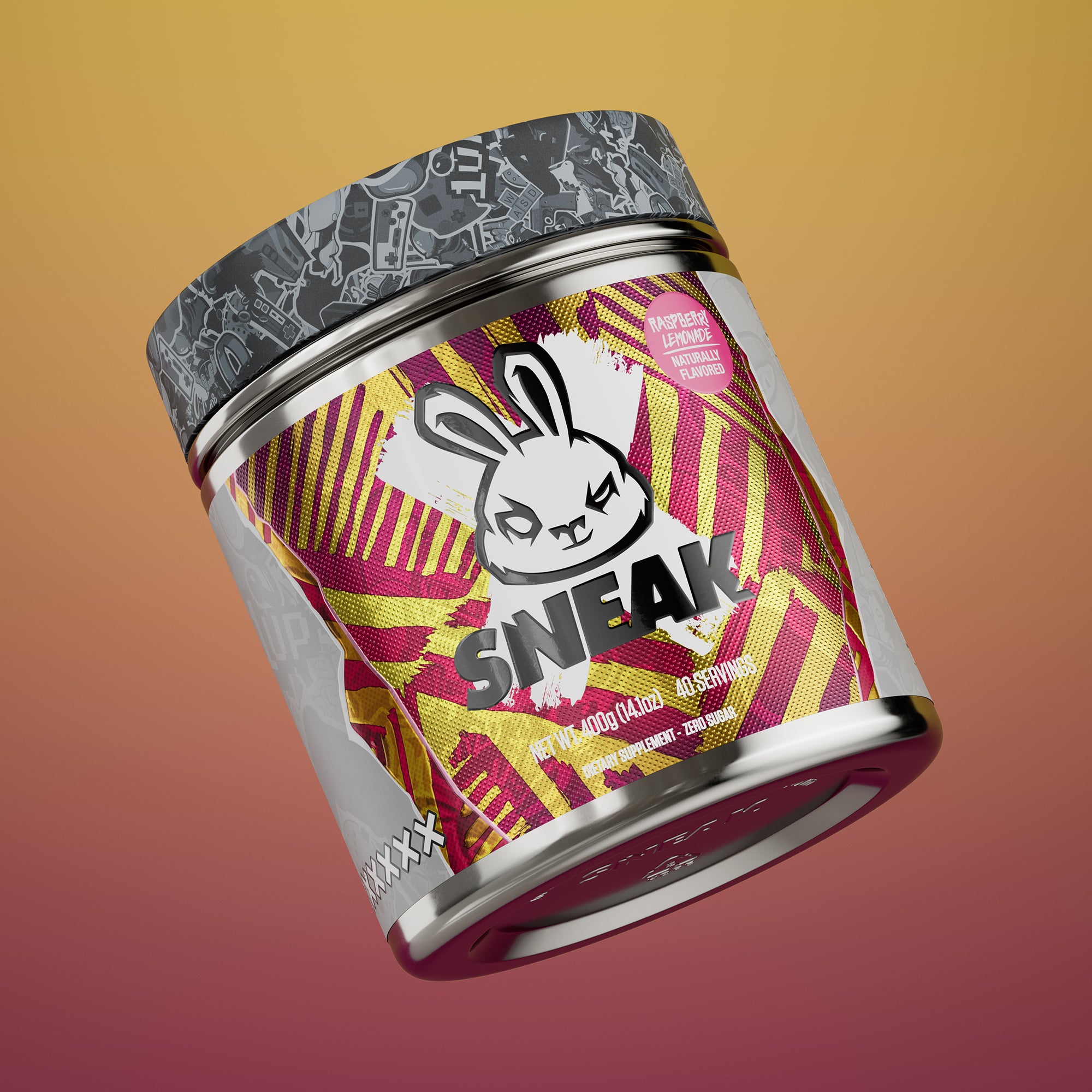 In-Game Energy Drinks - Raspberry Lemonade - Clean Gamer Fuel – Sneak US